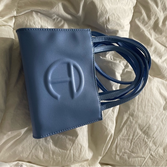 Telfar | Bags | Telfare Mini Bag In Baby Blue Wore Twice | Poshmark